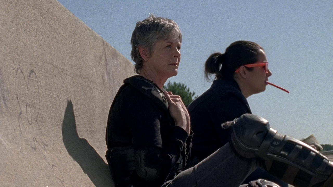 Carol & Twizzler Tara On The Bridge - The Walking Dead Locations